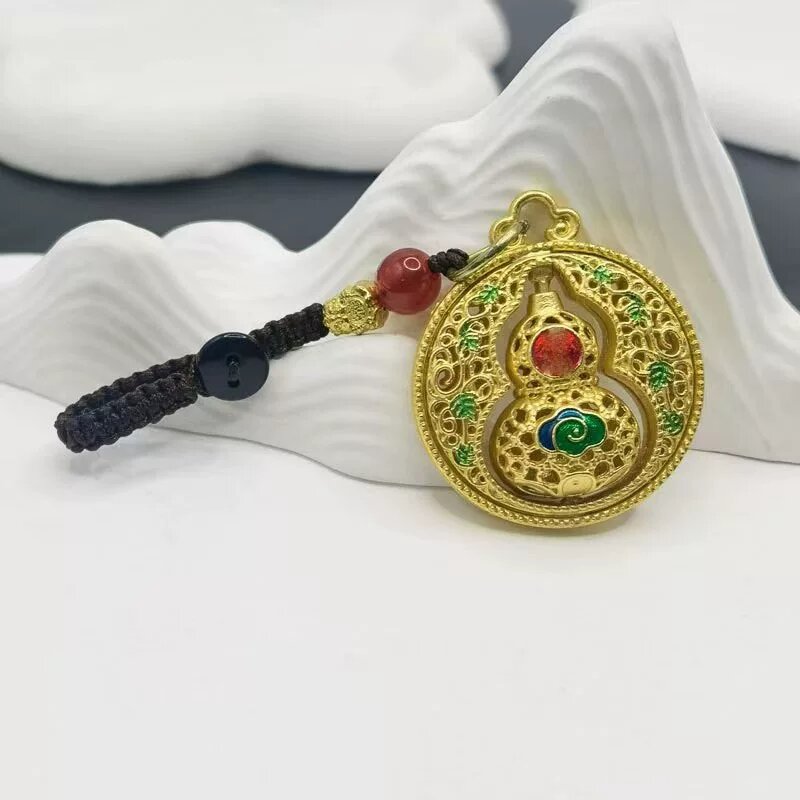 Счастливый вращающийся гирляндный ключен с плетеной веревкой для автомобильных ключей, универсальный подарочный