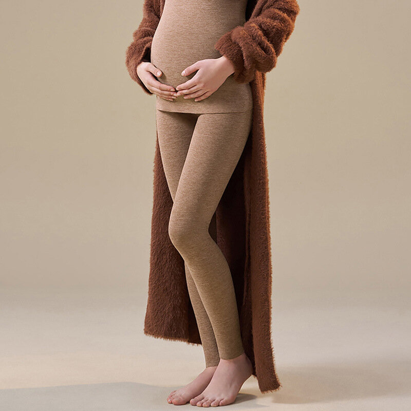 ⭐Термобелье для беременных для женщин, послеродовое кормление, грудное вскармливание, теплые трусы De Rong, осень и зима, большие размеры, послеродовая одежда, кормление⭐