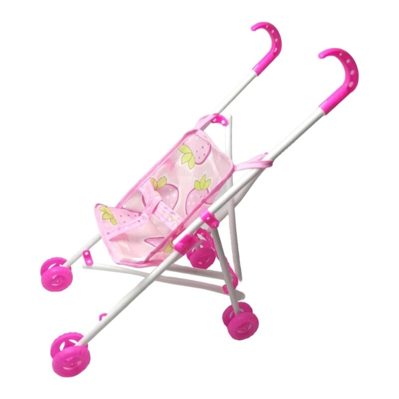 Имитационная Кукольная Коляска В Сборе Игрушка Простая Настройка Безопасная Пластиковая Кукольная Тележка для Детей Ролевая Игра