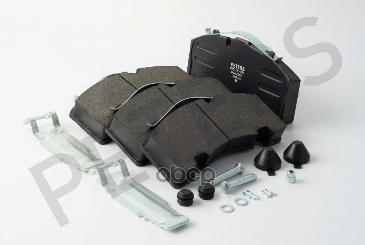 Тормозные колодки! WVA29308 c р/к, перед/зад дисковый тормоз Knorr SK-7 BPW PETERS арт. 08633200A