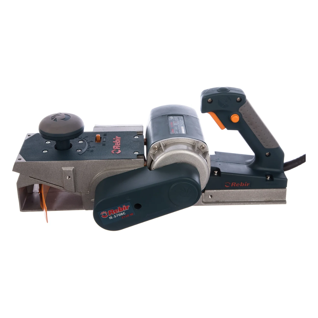 Рубанок Rebir IE 5708 С 07.001.00036, 2150 Вт, 15 000 об/мин, плавный пуск, выборка четверти (фальца), зеленый