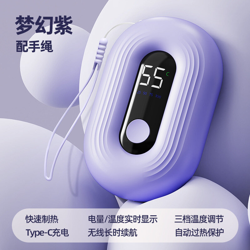 Новый ручной грелка для рук, зимний портативный грелка для рук, power bank 2-в-1, умный цифровой дисплей, электрическая грелка для рук, подарок
