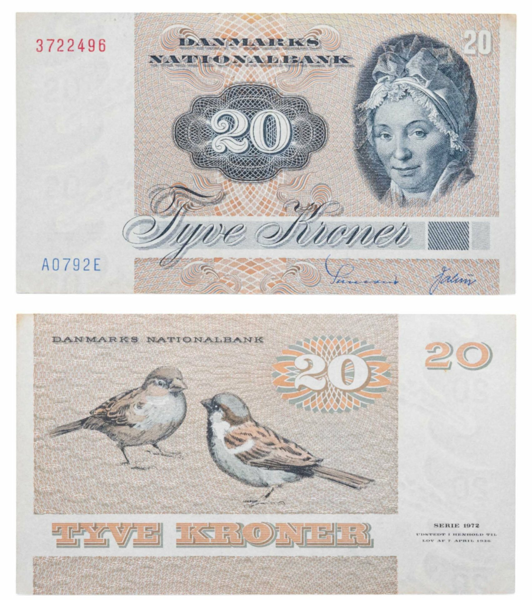 Дания 20 крон 1972