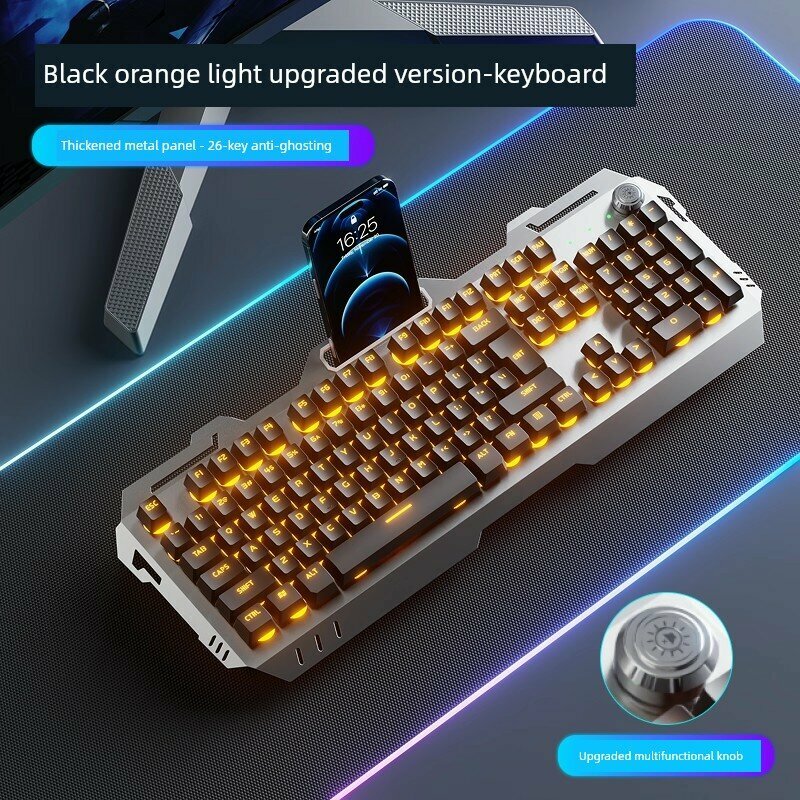 Механическая клавиатура и мышь Forerunner, комплект из трех предметов, гарнитура для компьютерных киберспортивных игр,