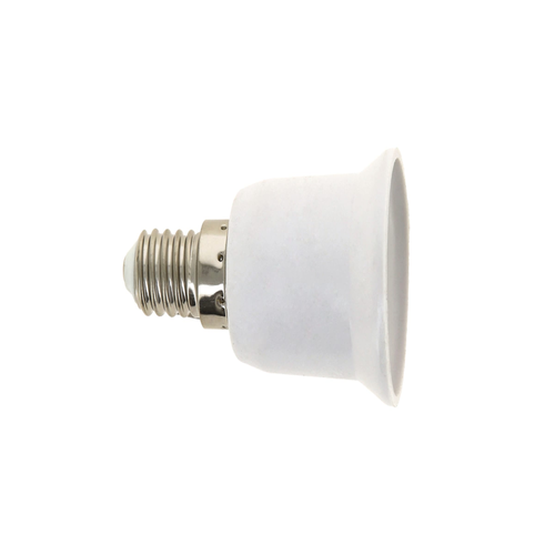 Переходник E14-E27 белый PROxima | код AD-E14-E27-w | EKF (5шт. в упак.)