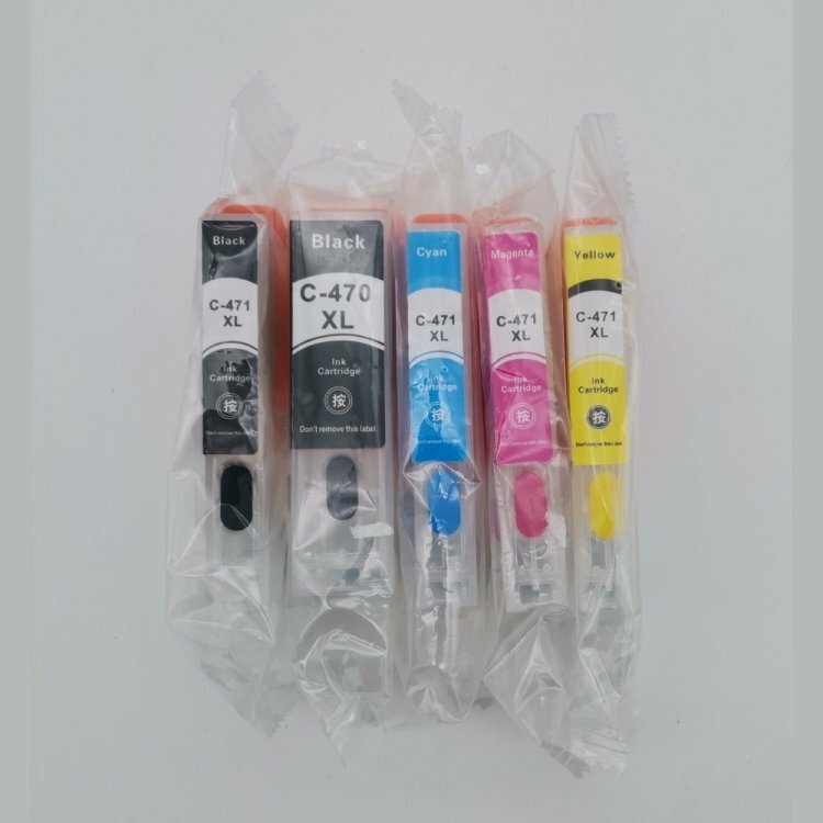 Картриджи ДЗК PG-470 CL-471 для Canon Pixma TS5040 MG5740 TS6040 MG6840 (5 картриджей с авточипами)