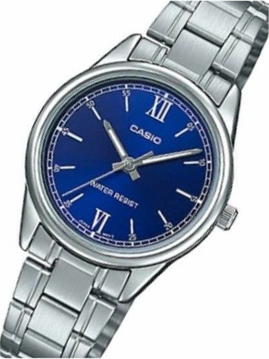 Наручные часы CASIO Collection, серебряный/синий — фото 1