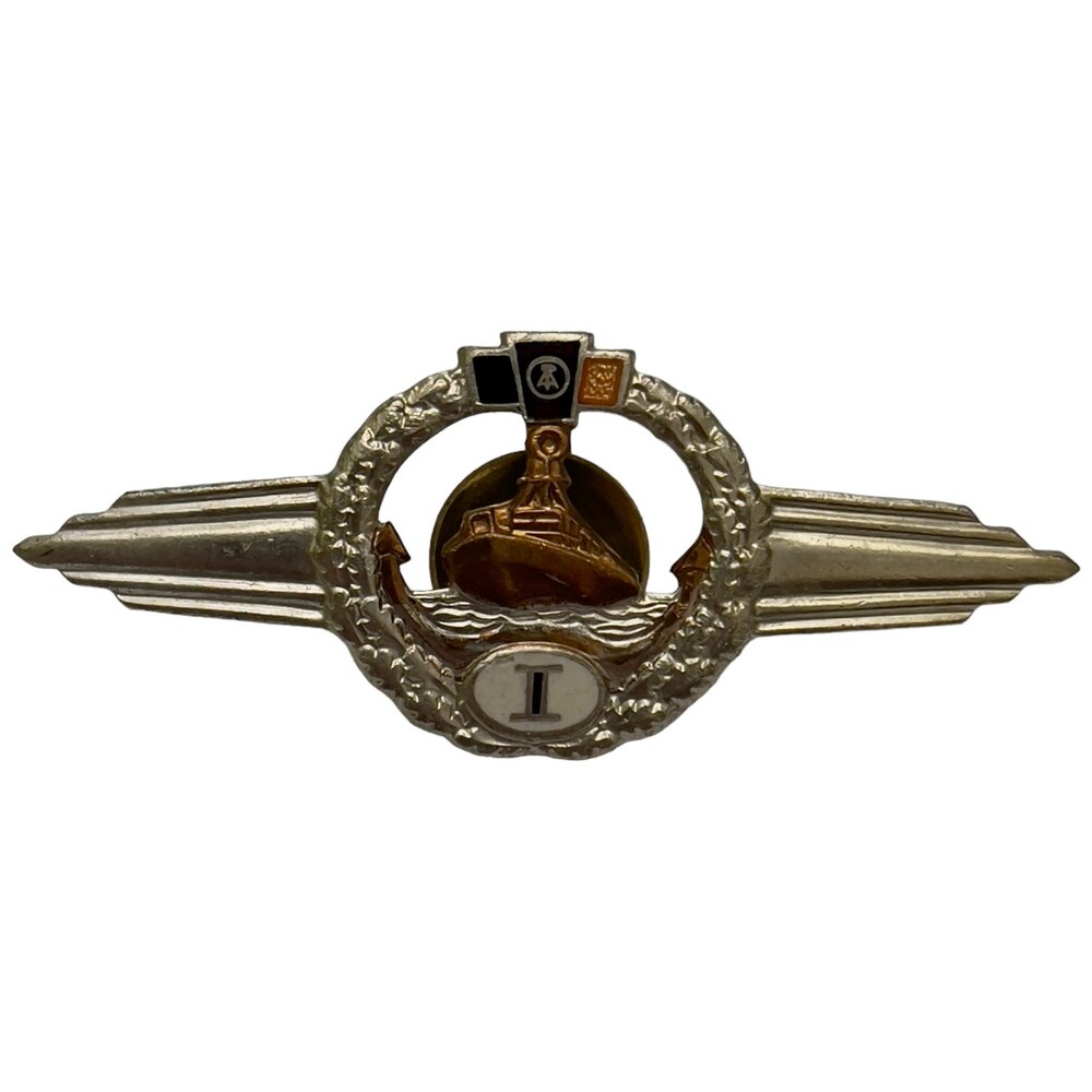 Знак классности "Командиров боевых кораблей и катеров" I класс ГДР 1960-1963 гг.
