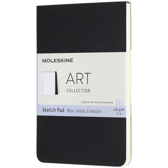 Блокнот для рисования Moleskine ART SOFT SKETCH PAD ARTSKPAD2 Pocket 90x140мм 88стр. мягкая обложка черный (9шт/уп)