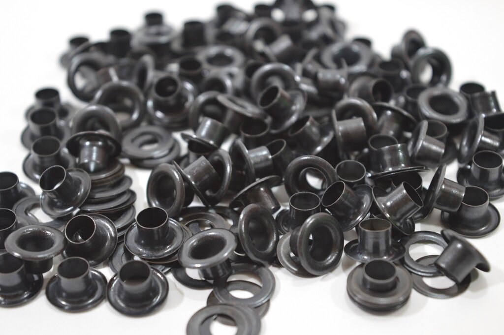 Люверсы №4 6мм сталь оксид (уп 100 шт) Proknopka