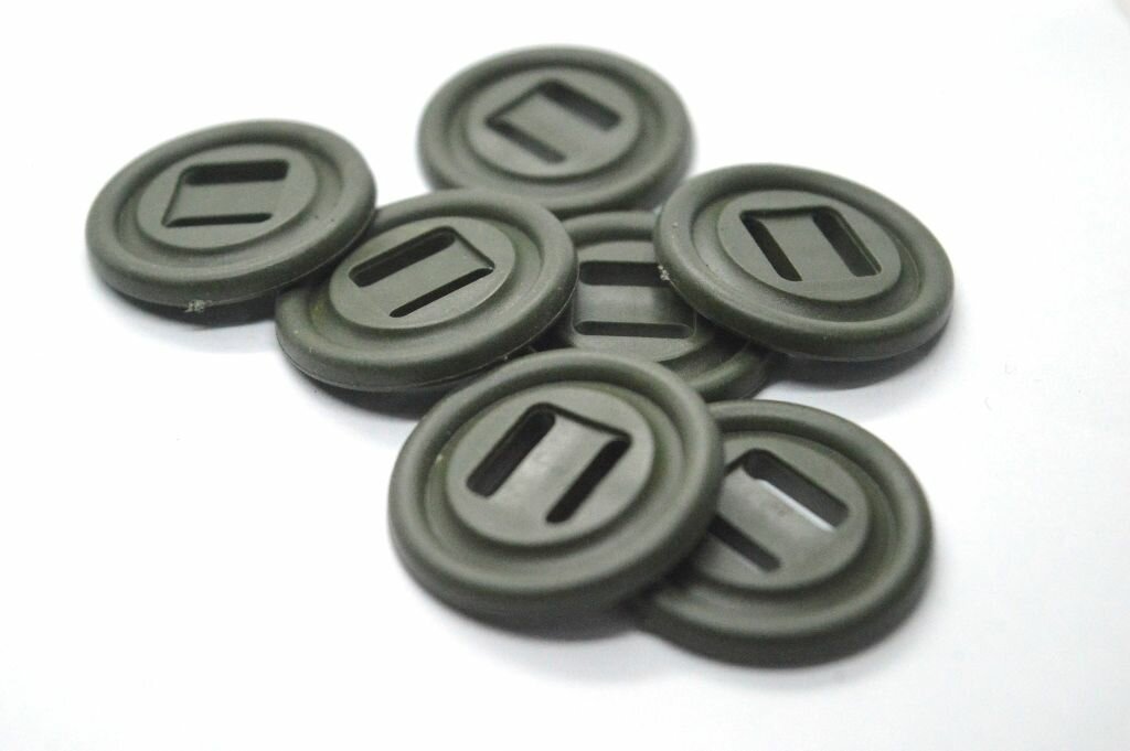 Пуговицы канада 55551 28 мм хаки (уп.10 шт) "Proknopka"