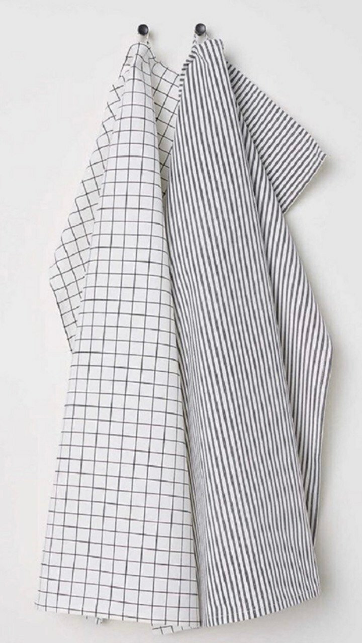 Кухонное полотенце из хлопка 100%, размеры 45x60 см, набор 2 шт, производство Индия