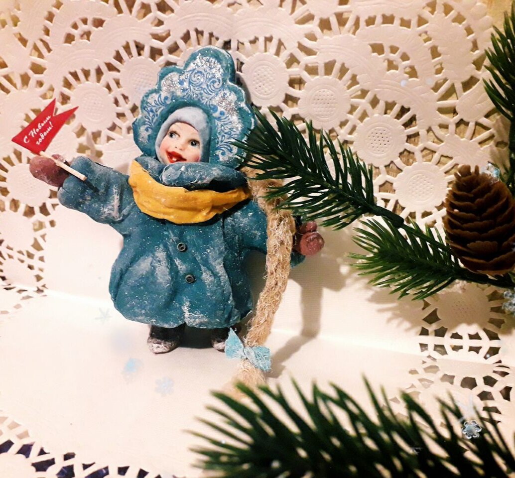 Ватная игрушка *Машенька* 9см.