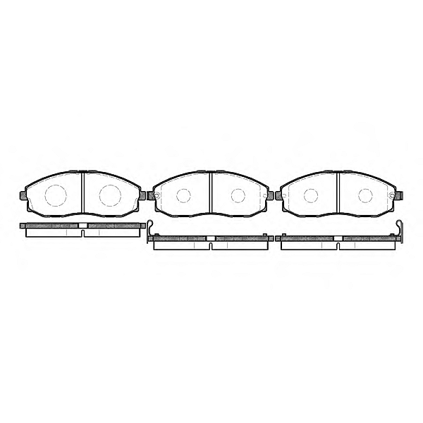 ROADHOUSE 270302 (4AA6158101 / 581014AA00 / 581014AA10) колодки торм. дисковые