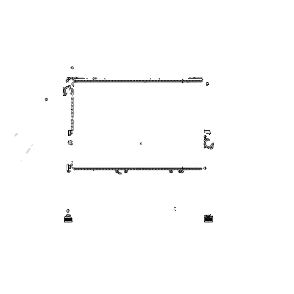 ZEKKERT mk-1048 (17101737711 / 17101742099 / 17110419206) радиатор охлаждения двигателя BMW (БМВ) 5 (e39) 95- 7 (e38) 9