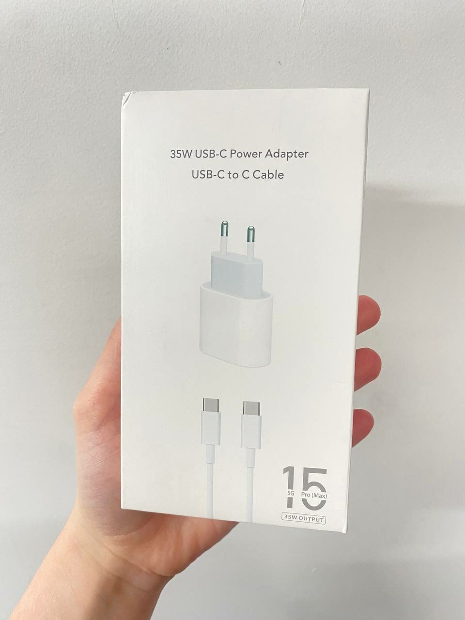 Зарядное устройство с мощность 35W с кабелем Type-C - Type-C