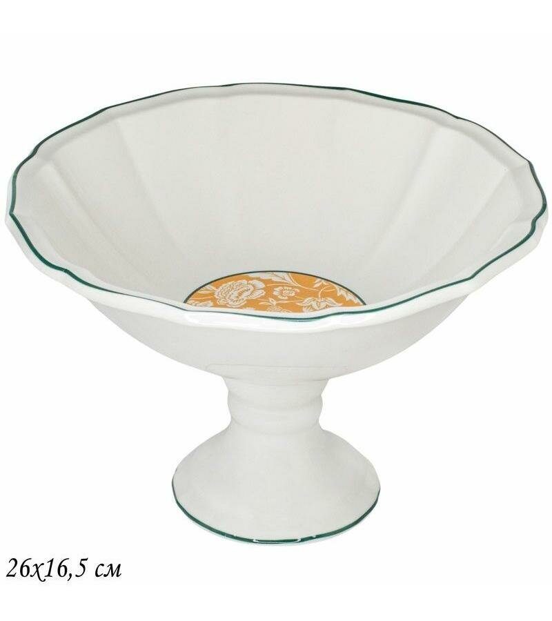 Фруктовница 26х16,5см адонис на ножке 1 шт.