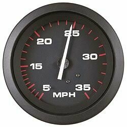 Спидометр, серия "Amega Domed", 0-65 mph, трубка Пито и шланг (6 м) в комплекте). (10015757)