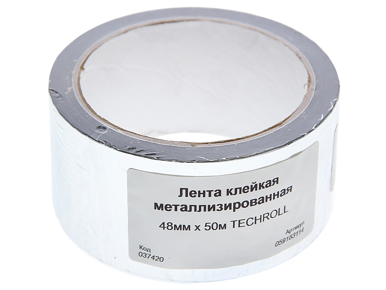 Лента клейкая металлизированная 48ммх50м TECHROLL