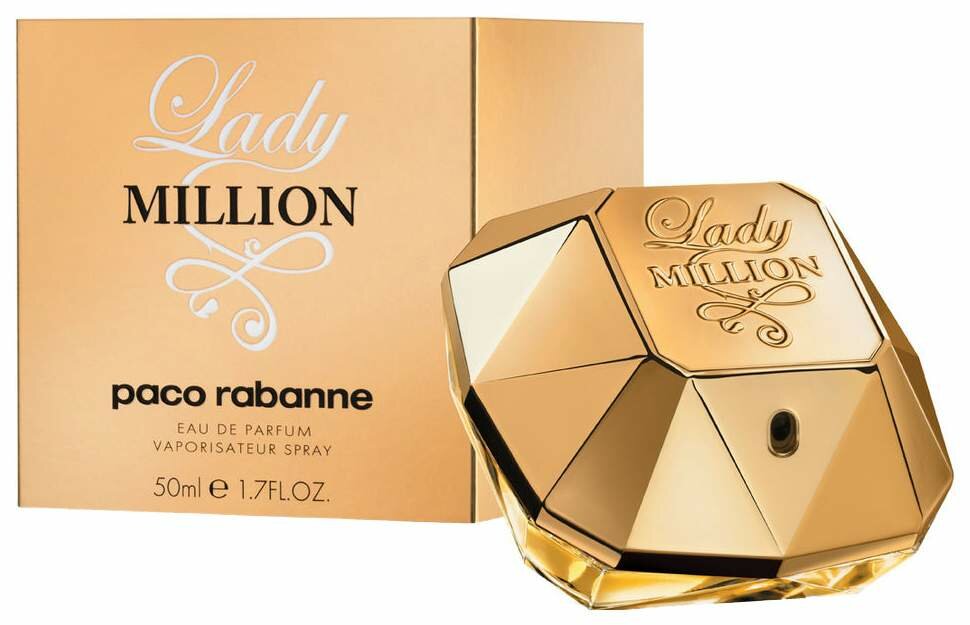 Paco Rabanne Lady Million, 50 мл, Парфюмерная вода женская