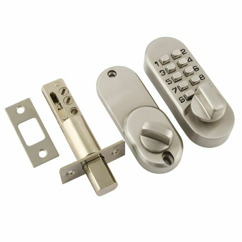 Замок кодовый 600 матовый хром нора-м