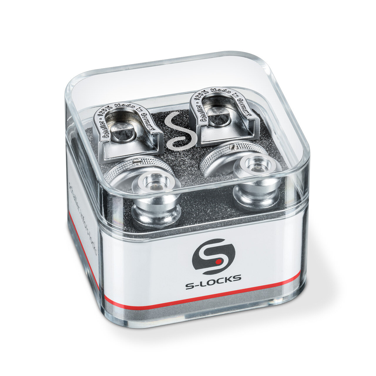Комплект стреплоков (пара) SCHALLER S-Locks M 14010301, матовый хром