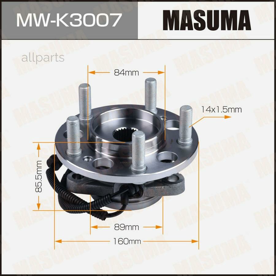 MASUMA MW-K3007 Ступичный узел передн