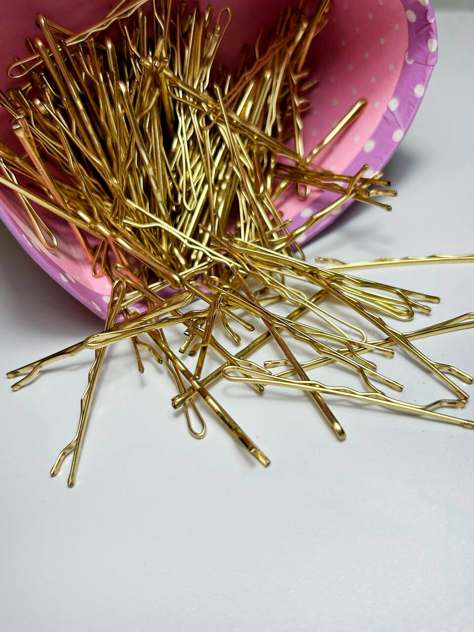 Невидимки "Fashion" для волос 5 см, золотые, 150шт
