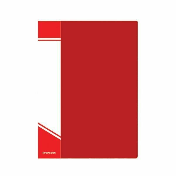 InФормат Папка с файлами А5, 20 файлов красный пластик, 550 мкм