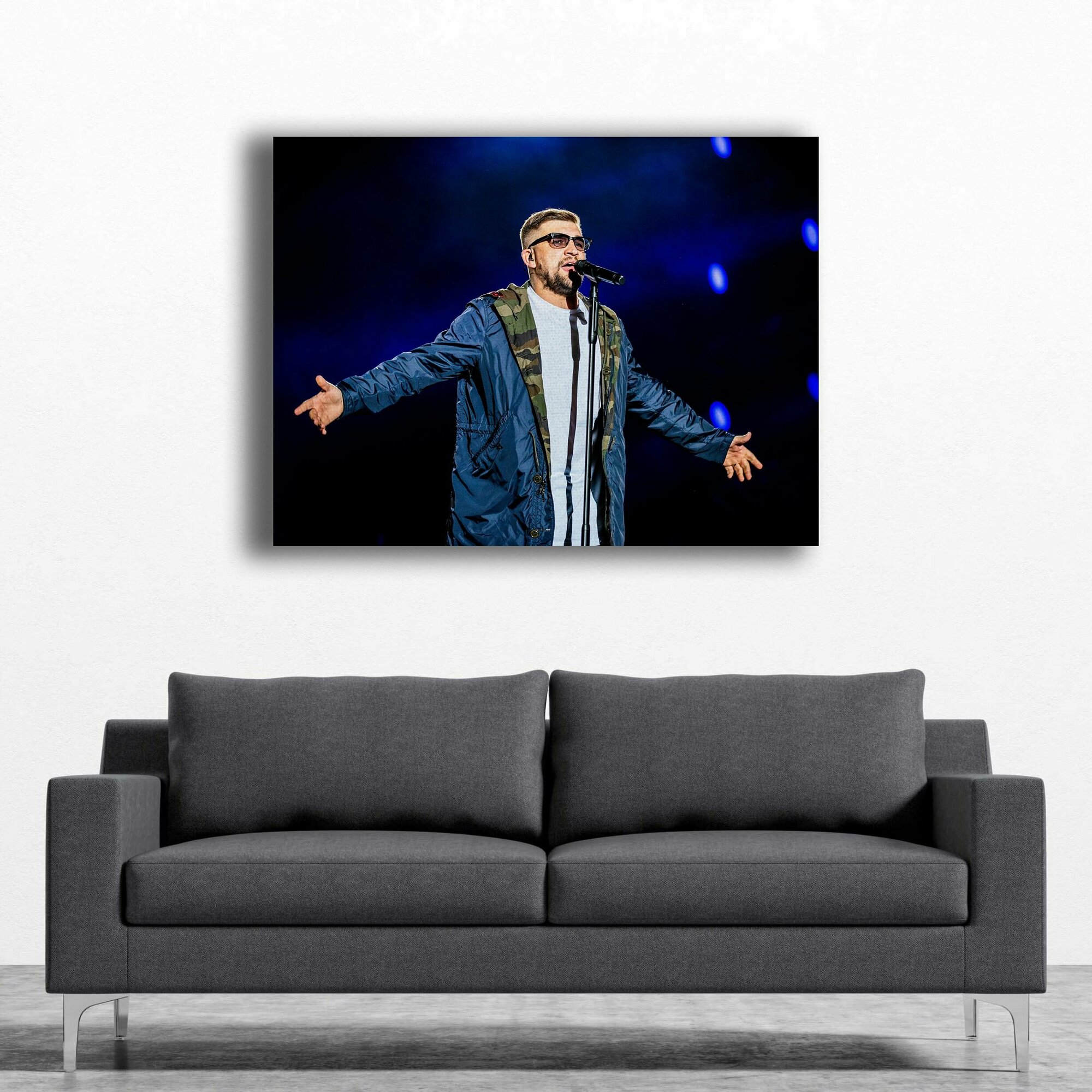 Интерьерная картина на холсте / Репер / Баста 40*60