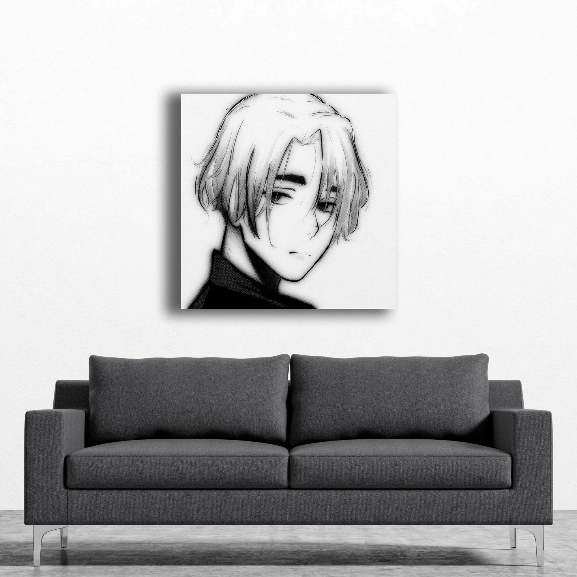 Интерьерная картина на холсте / dead inside / zxc 60*60