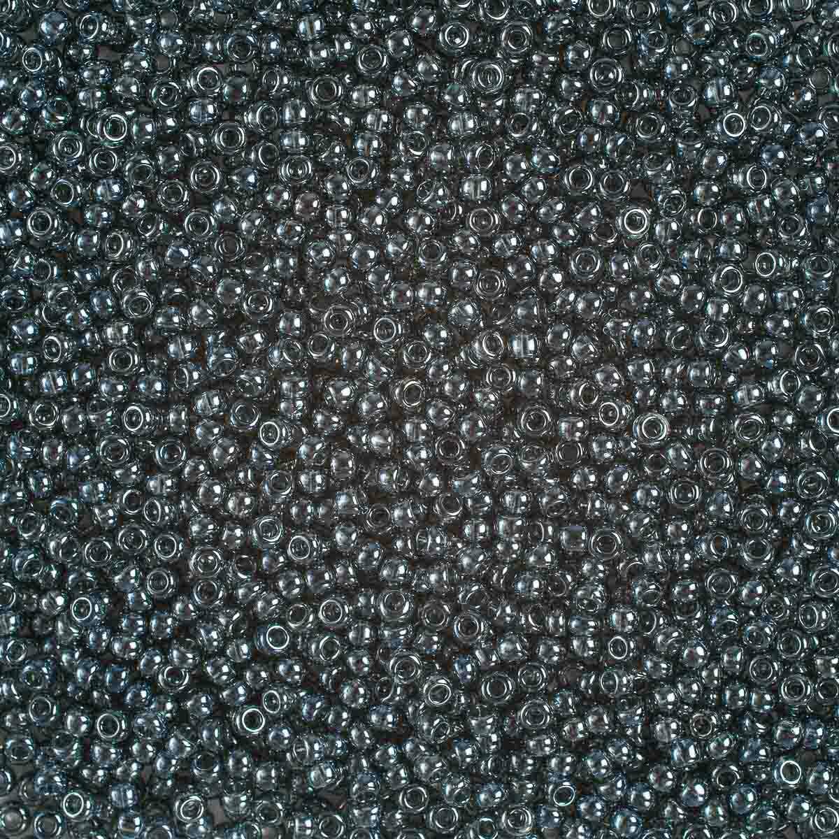Бисер Preciosa 10/0 (2,3 мм), прозрачный с покрытием, 20 г, цвет № 46010, 5 упак