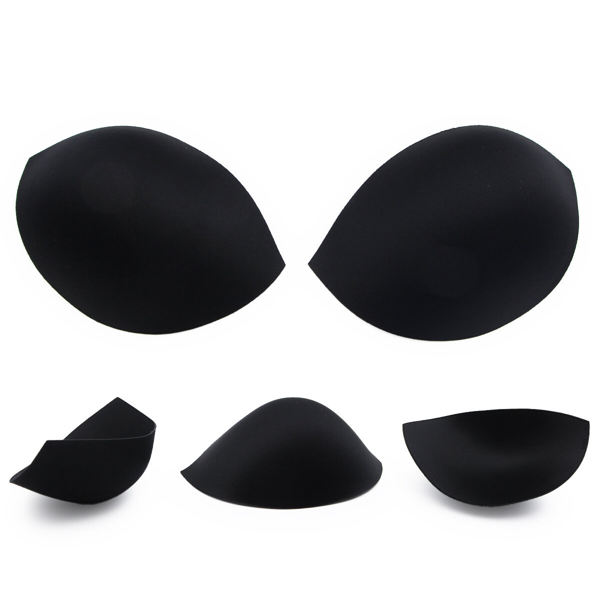 Чашечки для бюстгальтера без уступа, с равномерным наполнением, BN-58.16 (58.86), размер 80 (черный), 1 пара