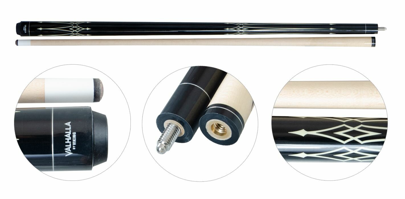 VIKING Кий для пула 2-pc "Viking Valhalla VA222" (черный)