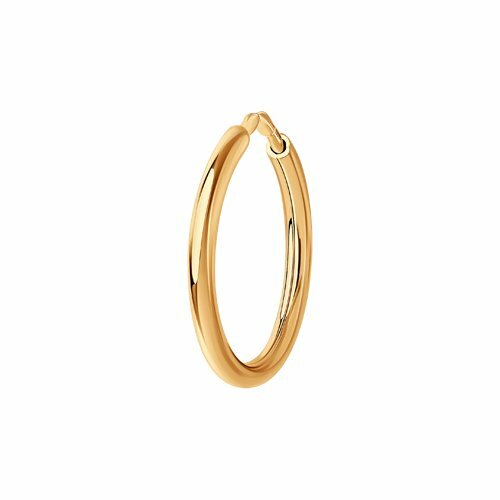 Серьги конго, красное золото, 585 проба