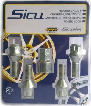 Комплект секреток болт Farad M12Х1.25 конус