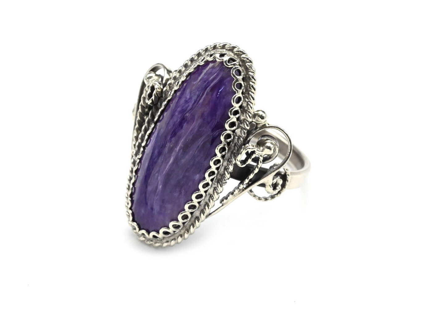 Кольцо, чароит