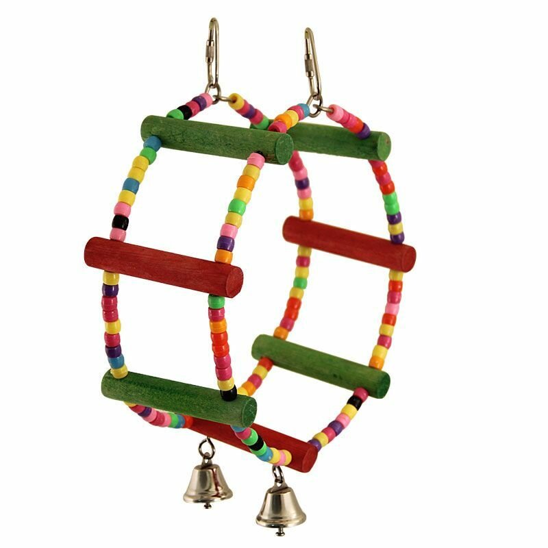 Triol игрушка для птиц "Качели-колесо", 250*70мм