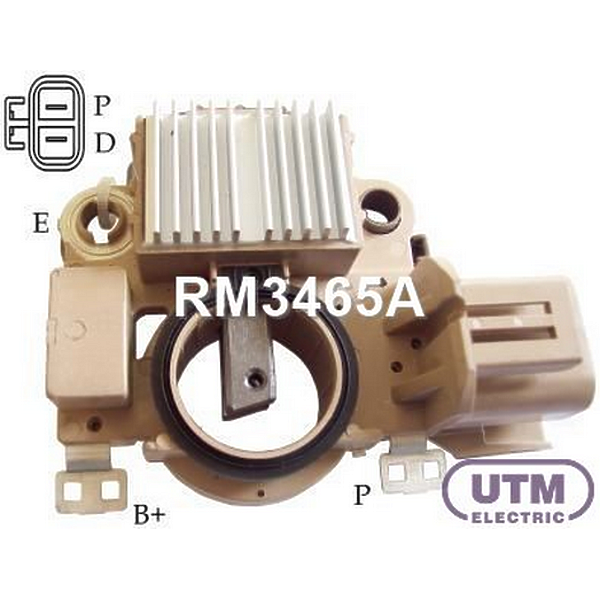 UTM RM3465A регулятор генератора Mazda (Мазда) 6 I 2.0 gg gy 2002-2007 1999ccm lf / Mazda (Мазда) 6 I 2.3 gg gy 2002-20