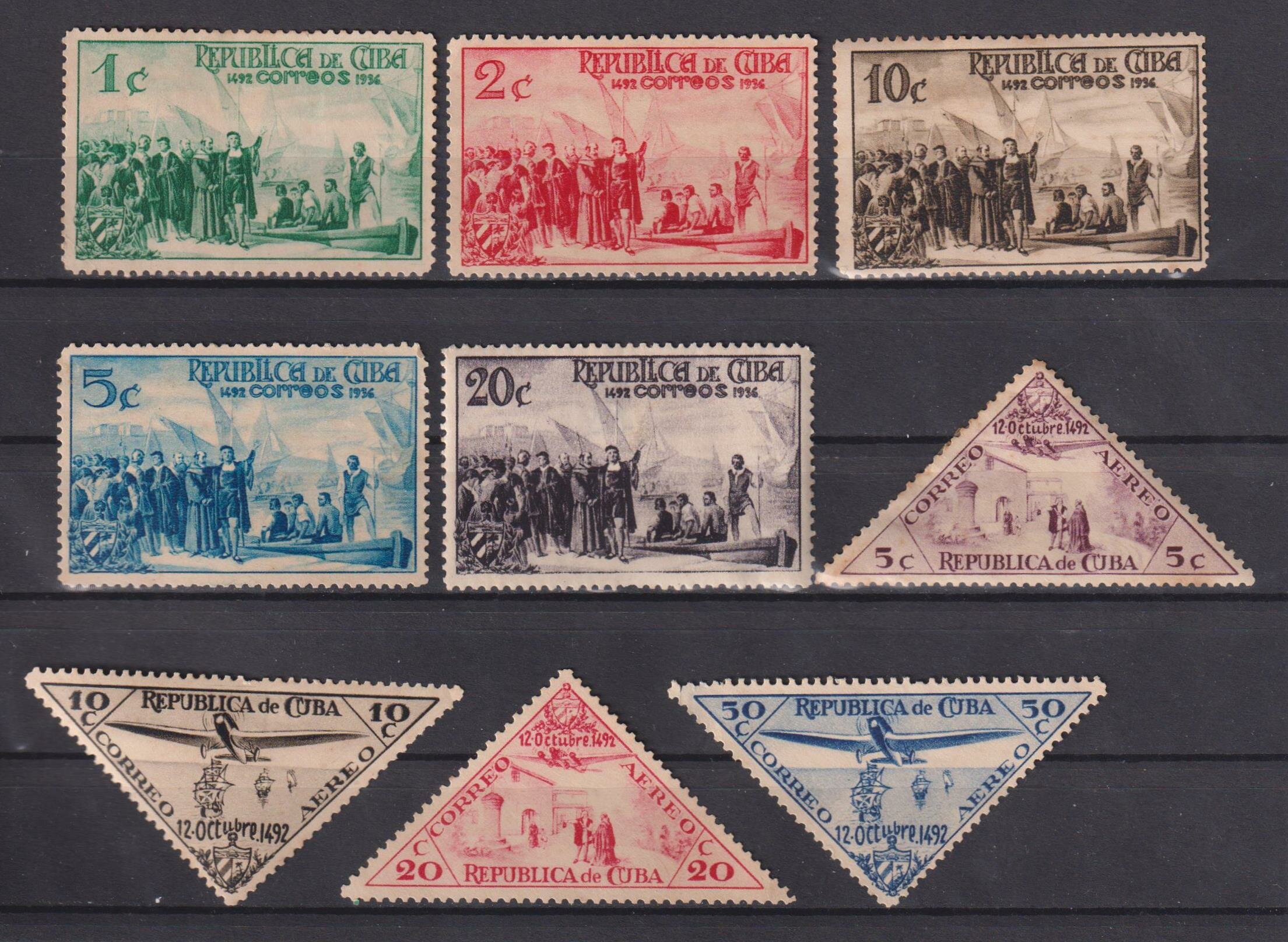 Почтовые марки Куба 1935г. "Колумб" Авиация, Самолеты, Христофор Колумб NG