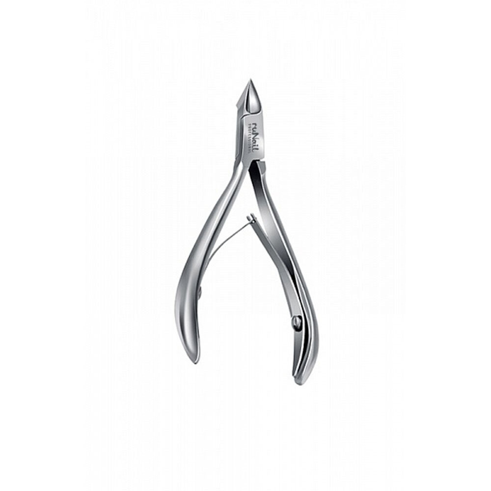 Кусачки для удаления кутикулы ruNail с двойной пружиной, RU-0613