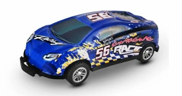 Игрушка-трюковая машинка FlipEms , пруж мех светло синий