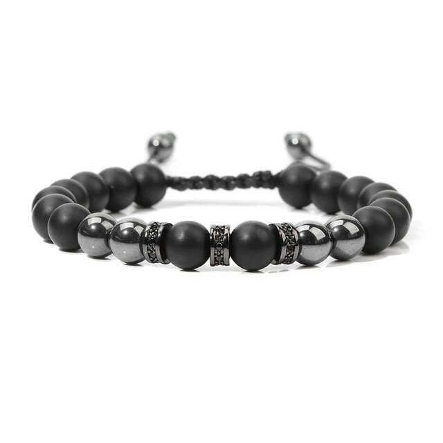 Браслет Rainagem, тигровый глаз, оникс, гематит