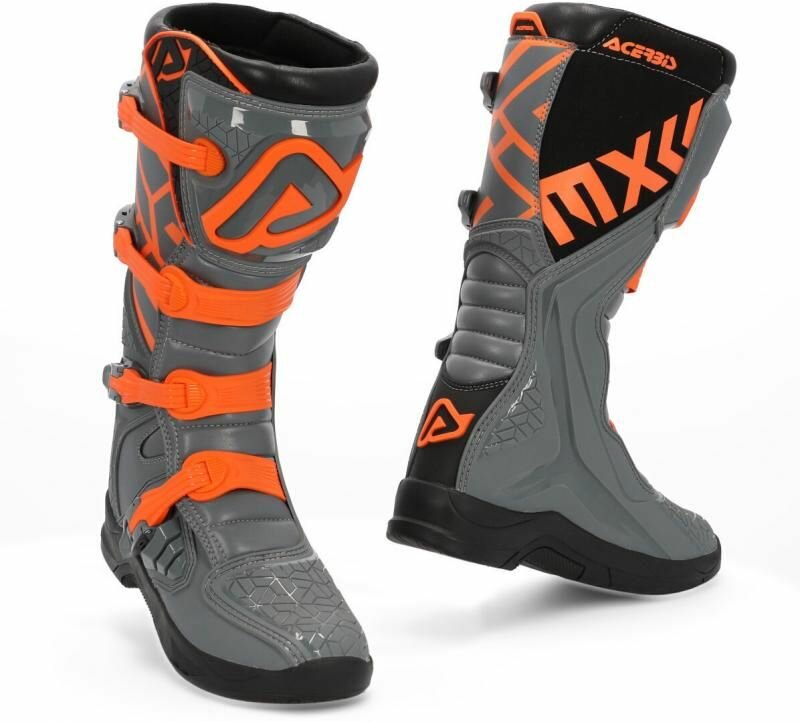 Мотоботы кроссовые Acerbis X-TEAM Grey/Orange (р.42)