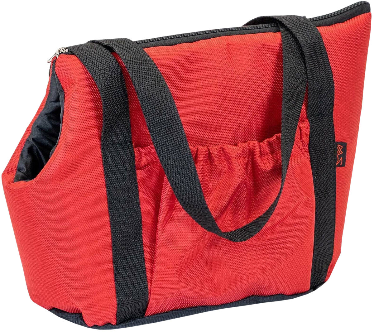 Сумка переноска ZooM City №2 с 2 карманами нейлон кордюра поролон красная Пекинес, русский той 49 х 23 х 30 см (1 шт)