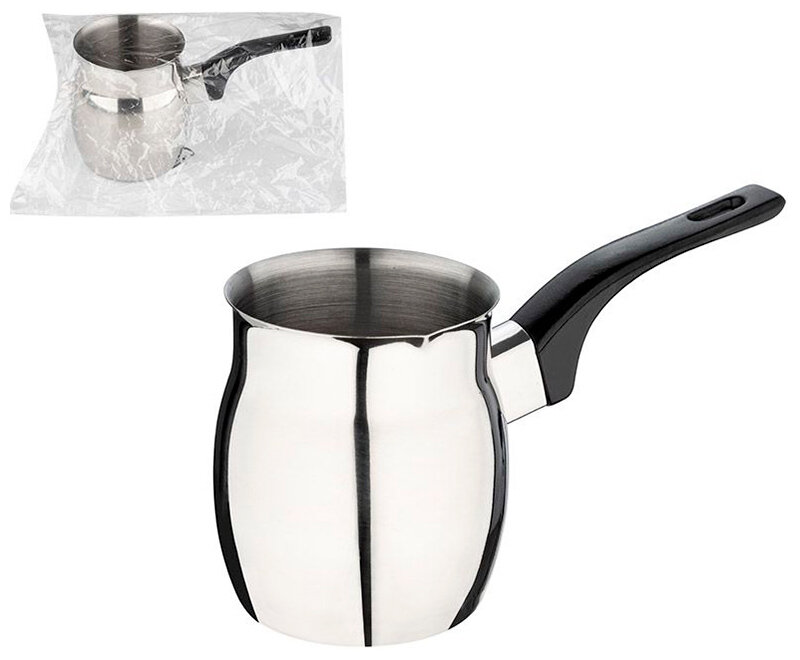 Турка Mallony TURCO, 400 мл, нержавеющая сталь, бакелитовая ручка (007008)