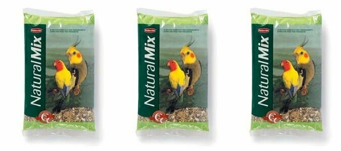 Padovan Корм для средних попугаев, 850 г, 3 уп