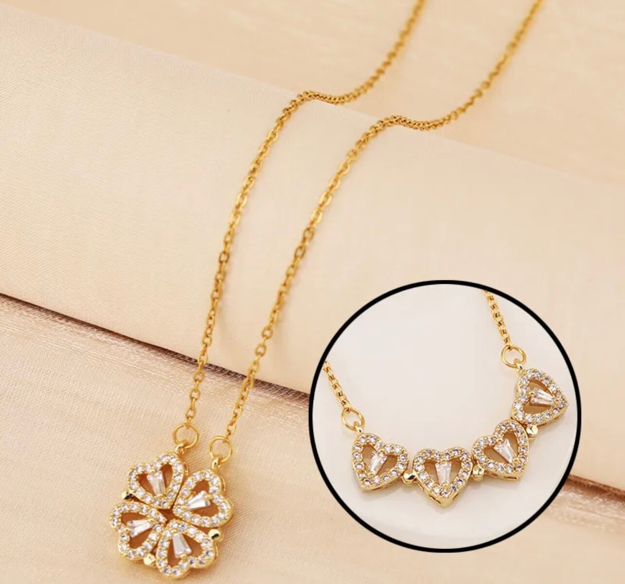 Колье, циркон