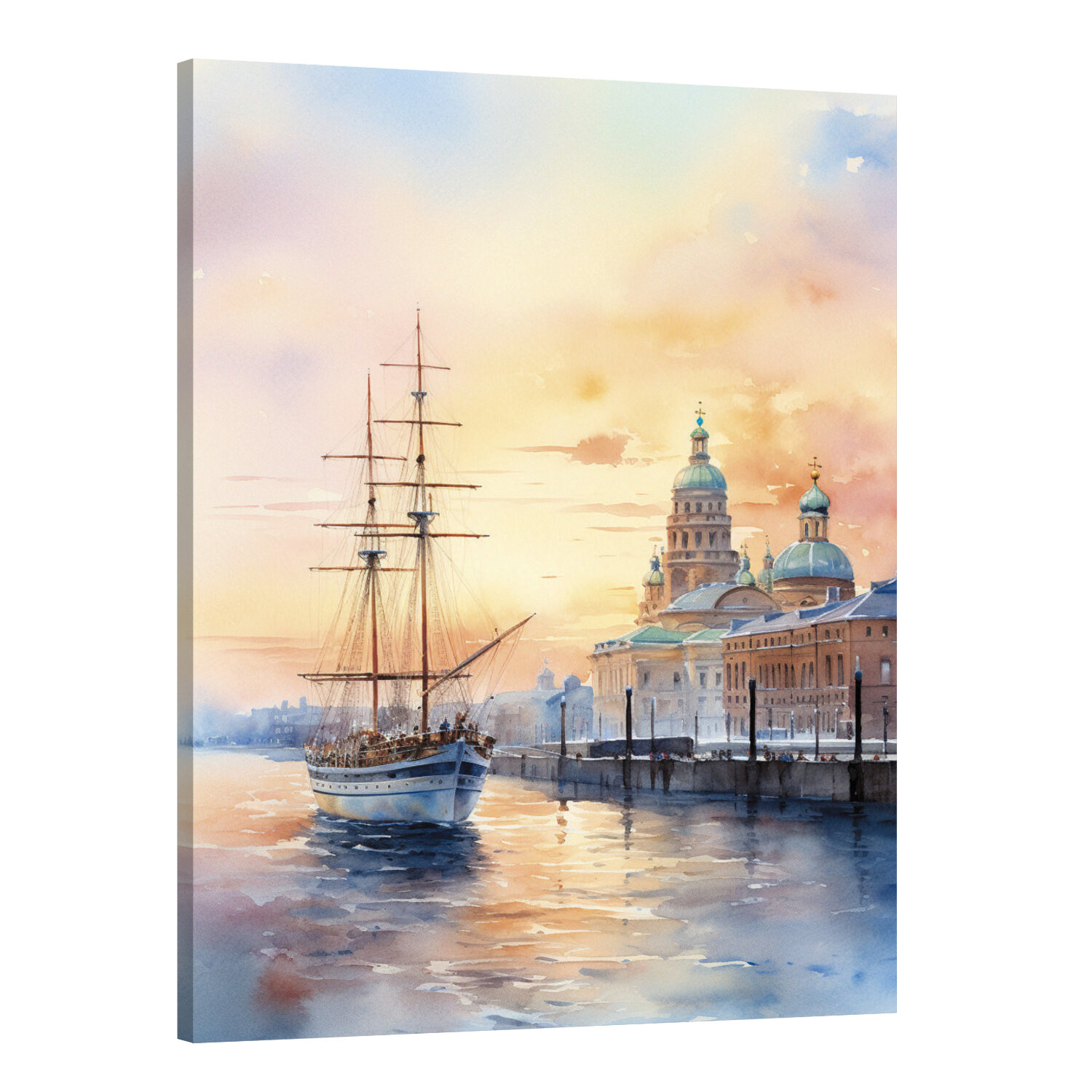 Интерьерная картина 50х70 "Питерский рассвет"