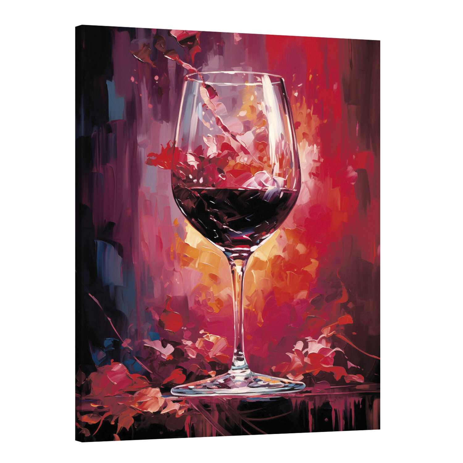 Интерьерная картина 50х70 "Вино мечтателя"